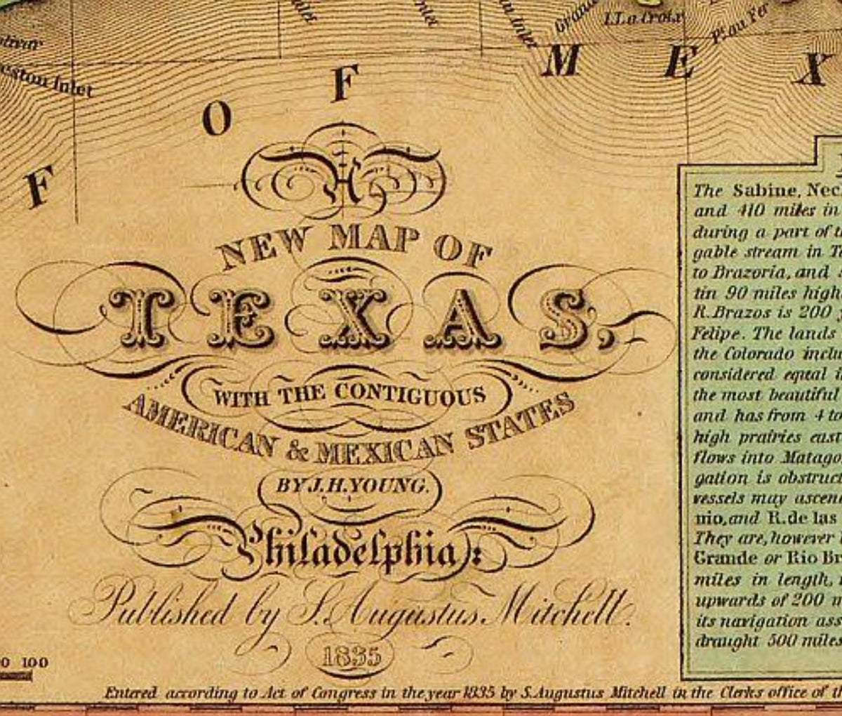 Texas 1835 – Houston Map Company