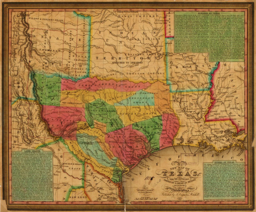 Texas 1835 – Houston Map Company