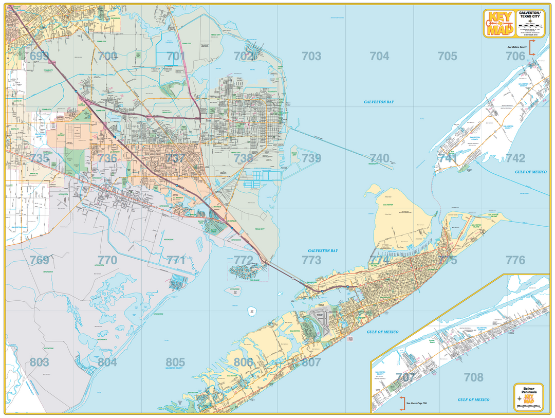 Galveston - Texas City – Houston Map Company