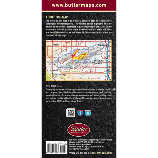 Arizona Folding Map - Butler – Houston Map Company