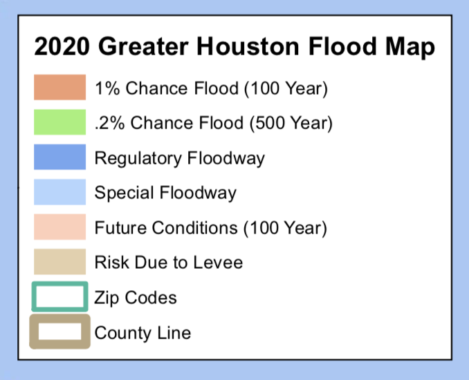 Harris County Flood Map 2020 – Houston Map Company