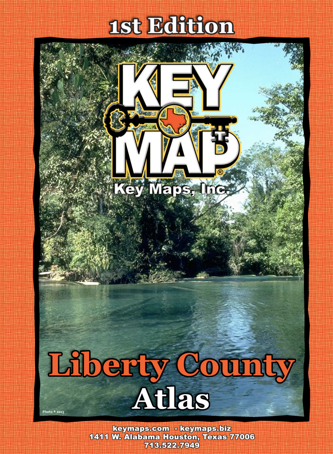 Liberty County 1st Edition Key Map Atlas – Houston Map Company
