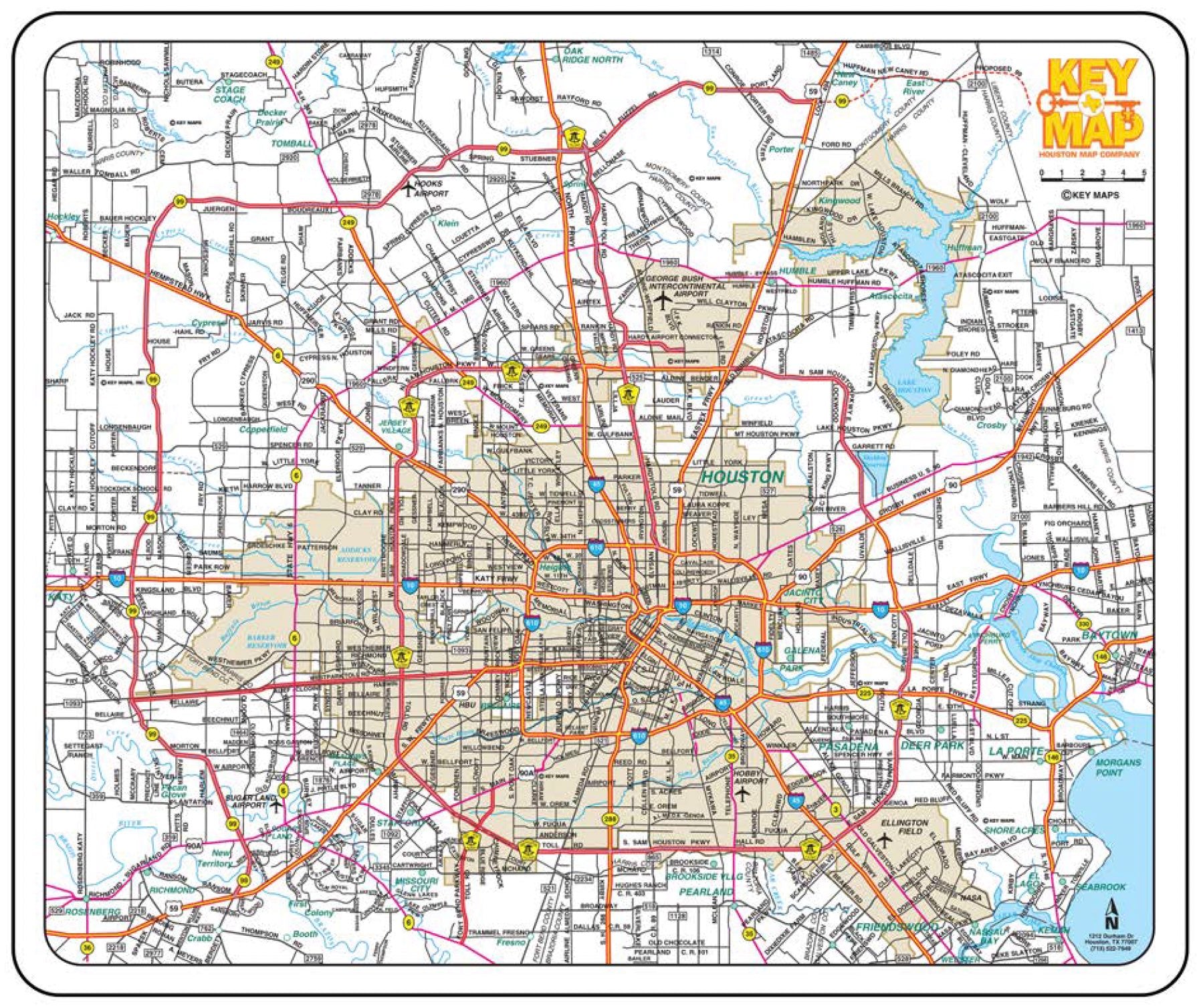 Mouse Pad - Houston Area 2023 – Houston Map Company