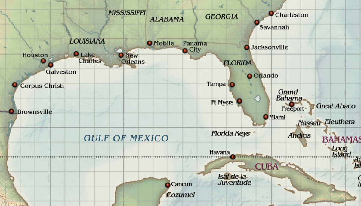 Hurricane Tracking Map – Houston Map Company