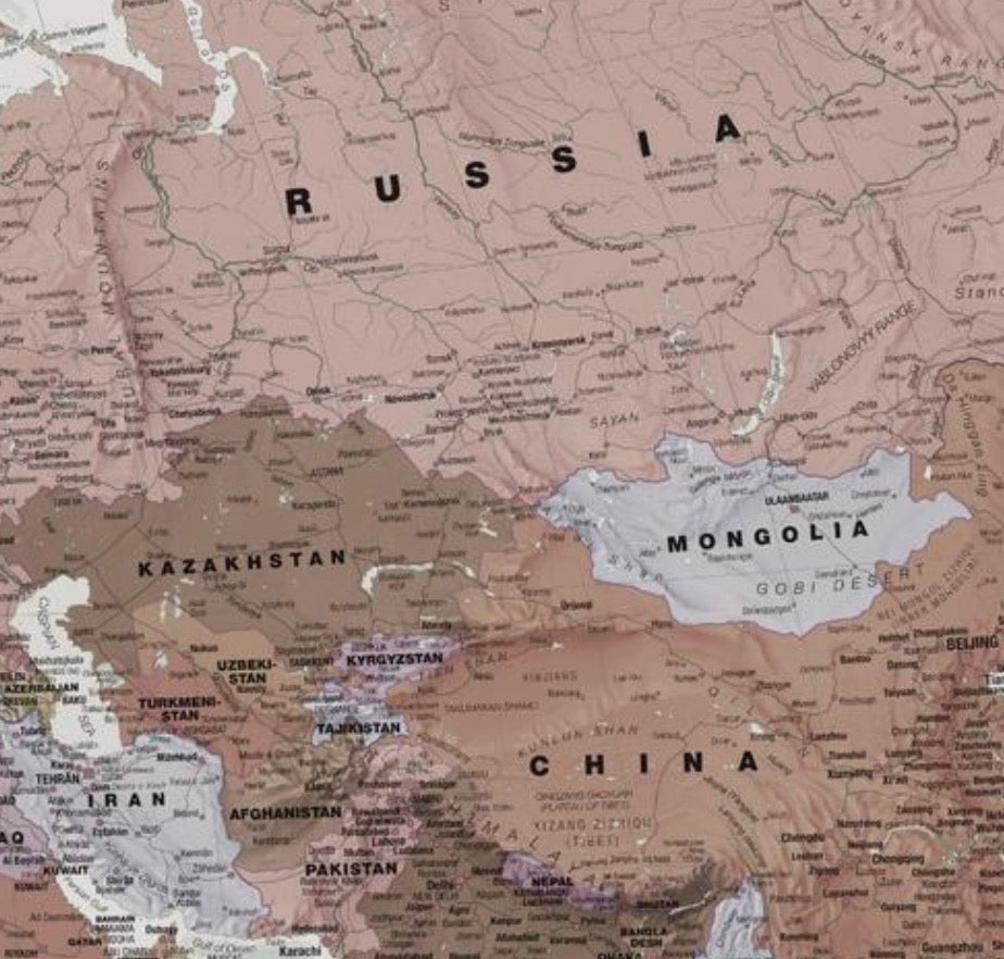 Executive World Wall Map – Houston Map Company
