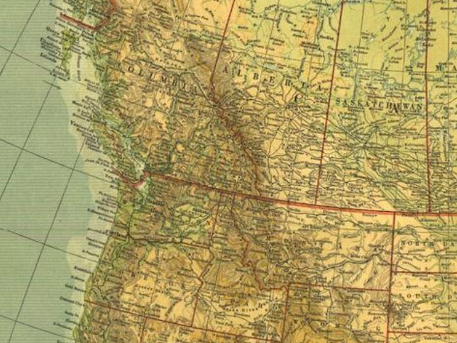 North America - Published 1924 – Houston Map Company