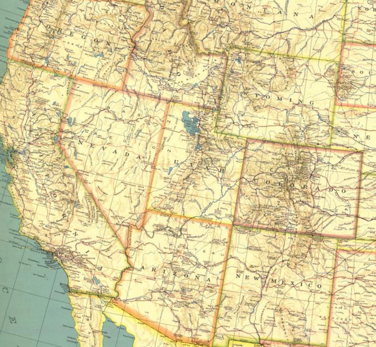 United States of America - Published 1933 – Houston Map Company