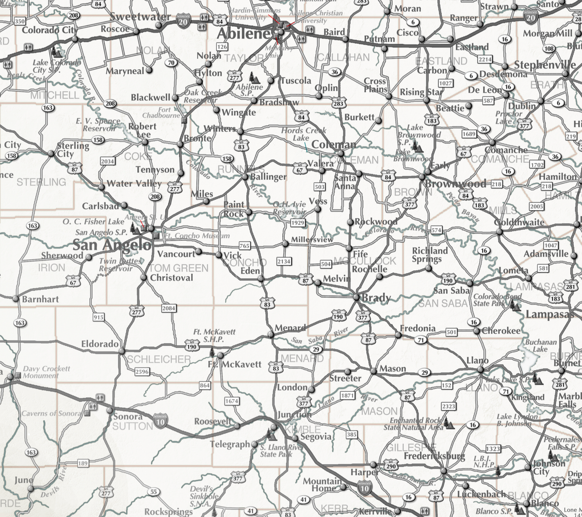 Gray Scale Texas Wall Map - 2018 – Houston Map Company