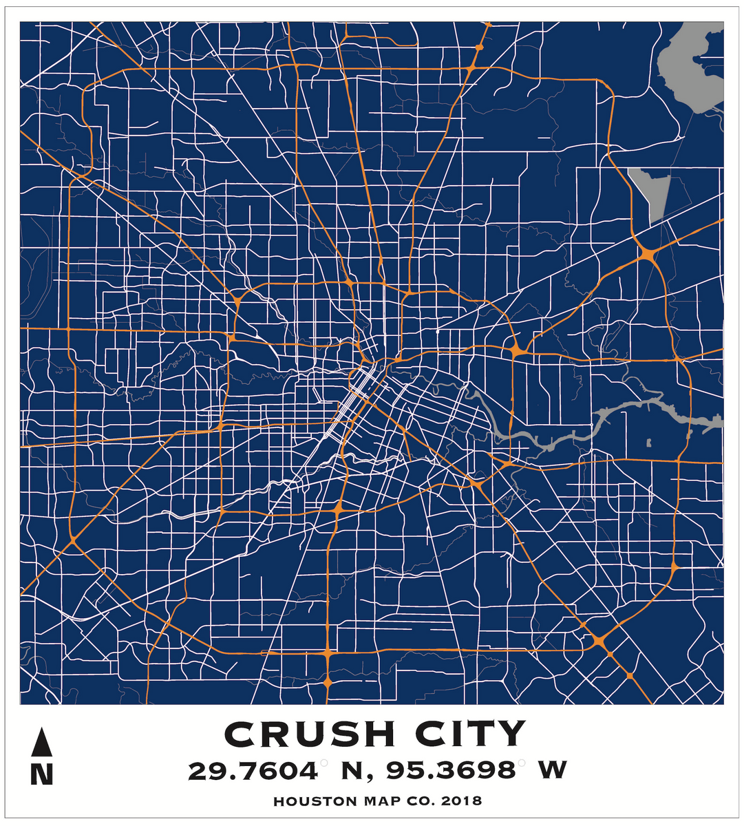 Houston Maps Decorative Series – Houston Map Company