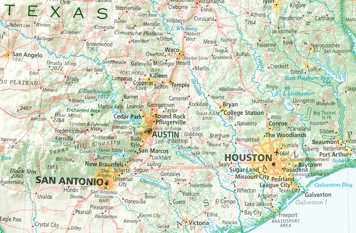 USA Wall Map - Essential Geography - 2nd Edition 2020 Update – Houston ...