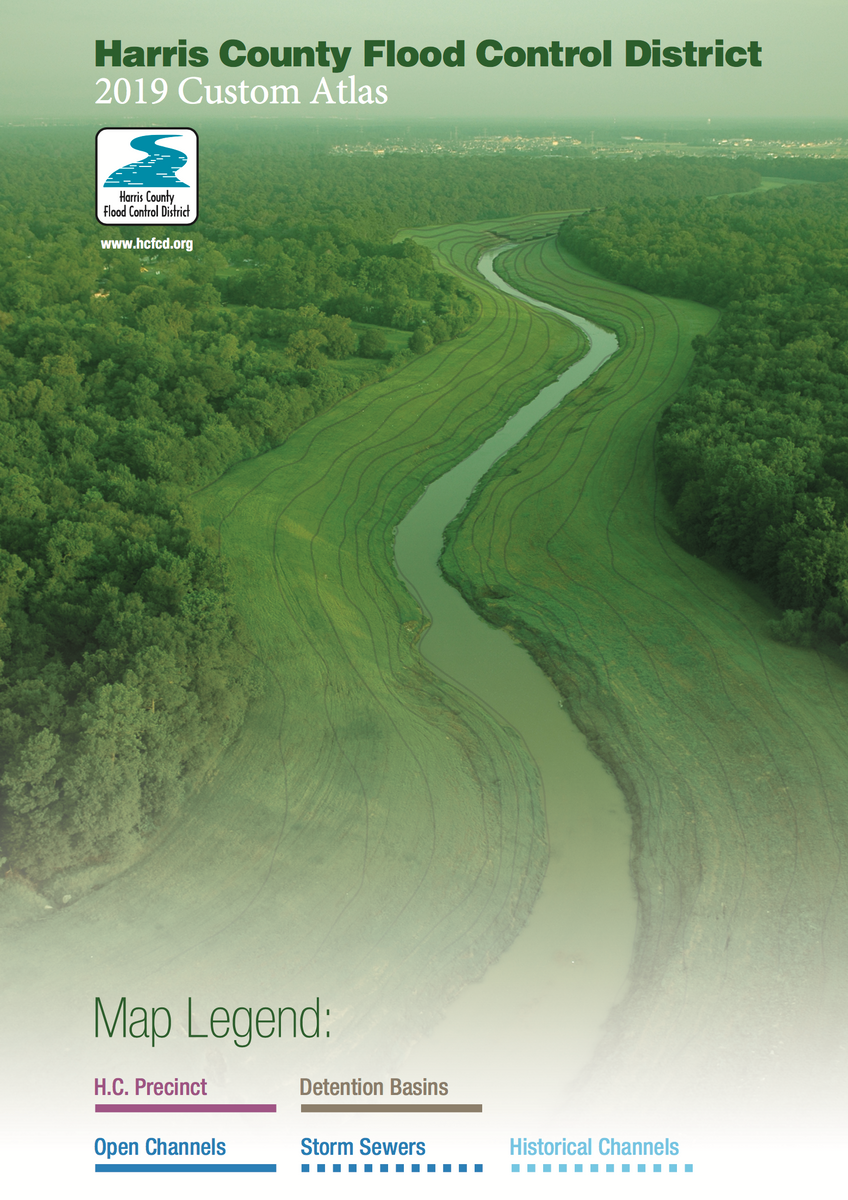 Harris County Flood Control Map -2019 Atlas – Houston Map Company