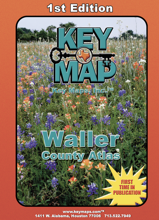 Waller County 1st Edition Key Map Atlas – Houston Map Company